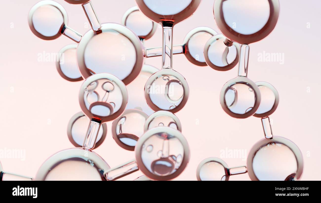 molecules or atoms, molecular structure, biochemical. chemical formula ...