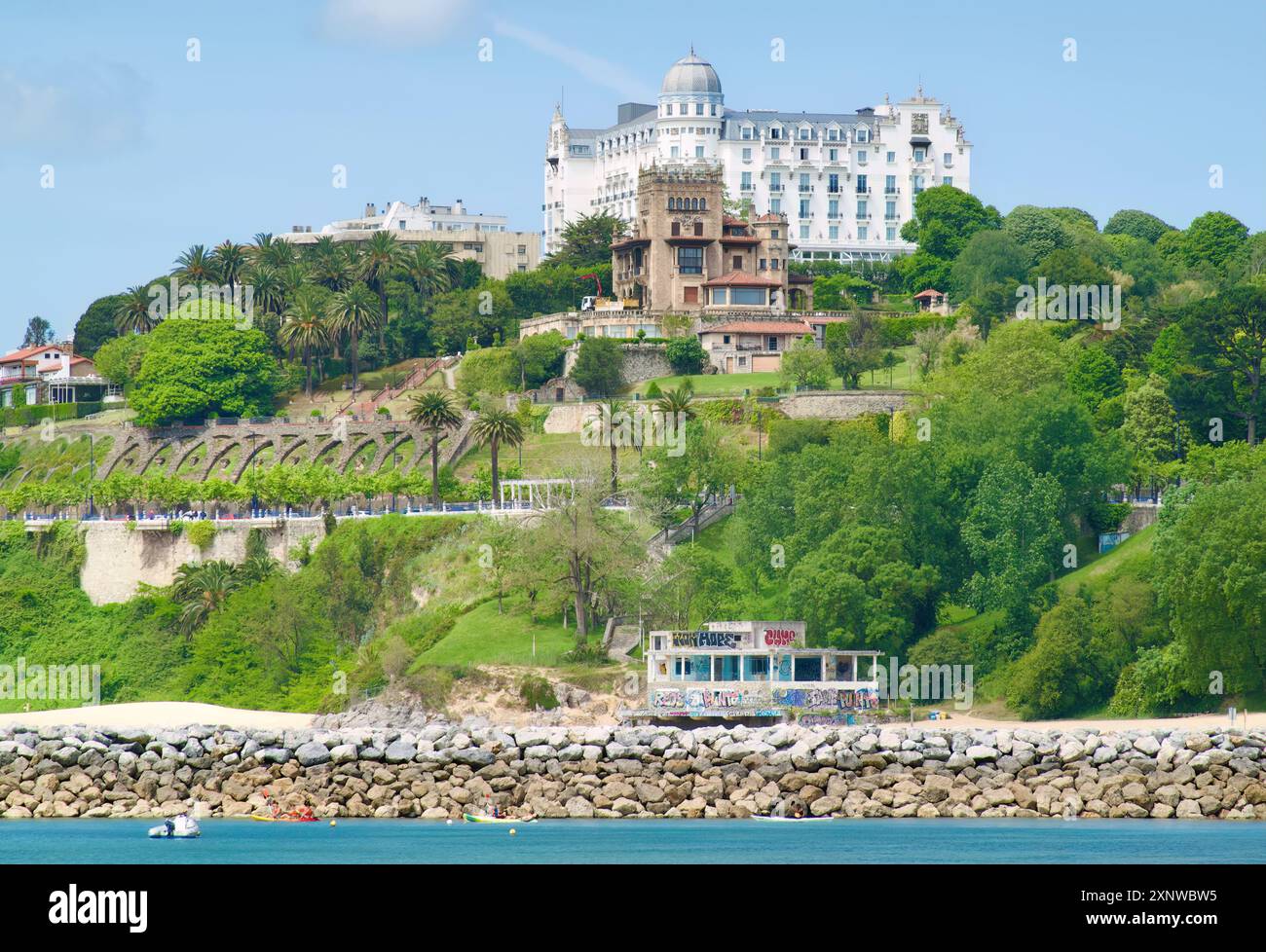 Hilltop Hotel Real and the former Botin palace family residence ...