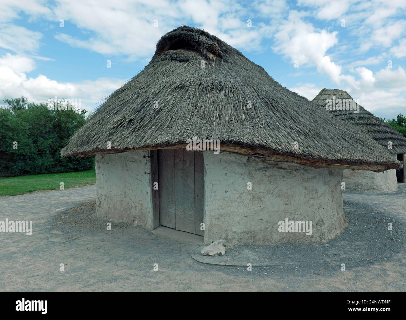 Reconstruction of a Neolithic Houses near the site of Stonehenge ...