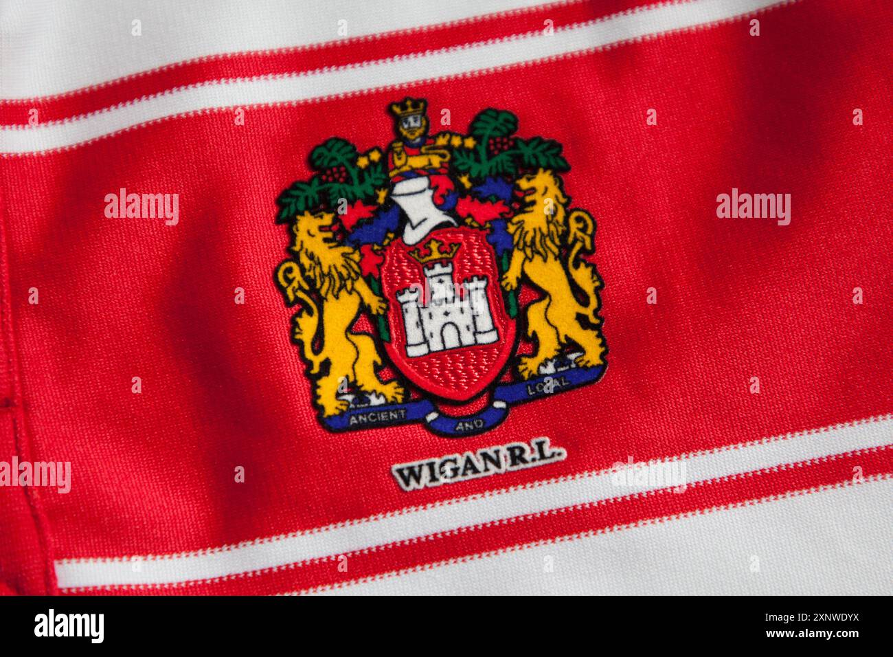 OLD Wigan R L Emblem/Crest/Logo Stock Photo - Alamy