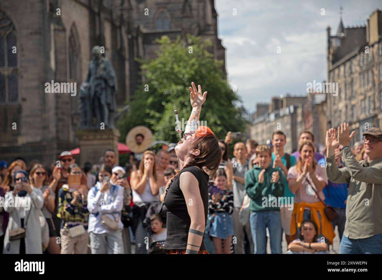 Royal Mile, Edinburgh Scotland, UK. 2nd August 2024. First day of the ...