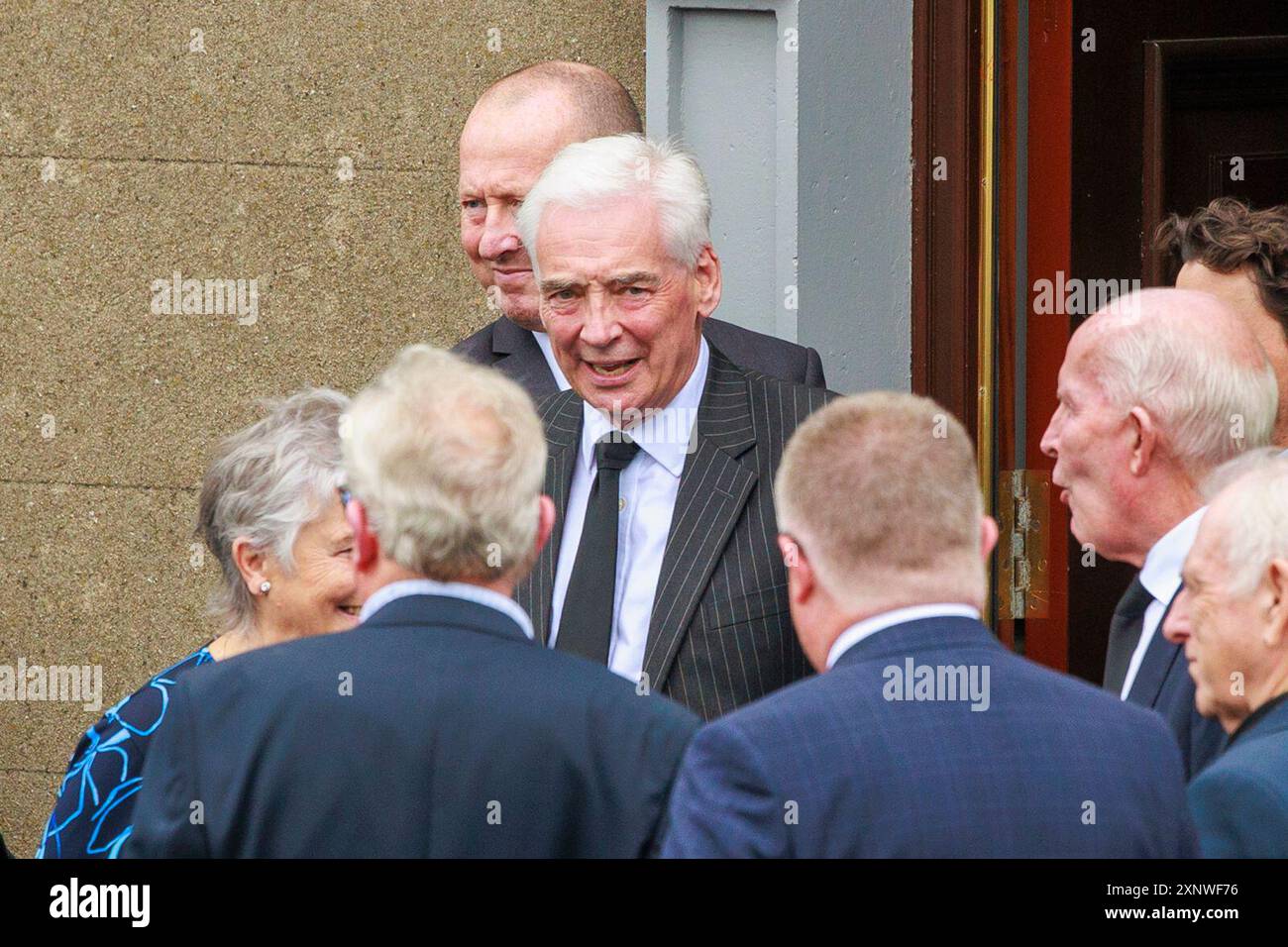 UTV presenter Paul Clarke (centre) at Trinity Presbyterian Church ...