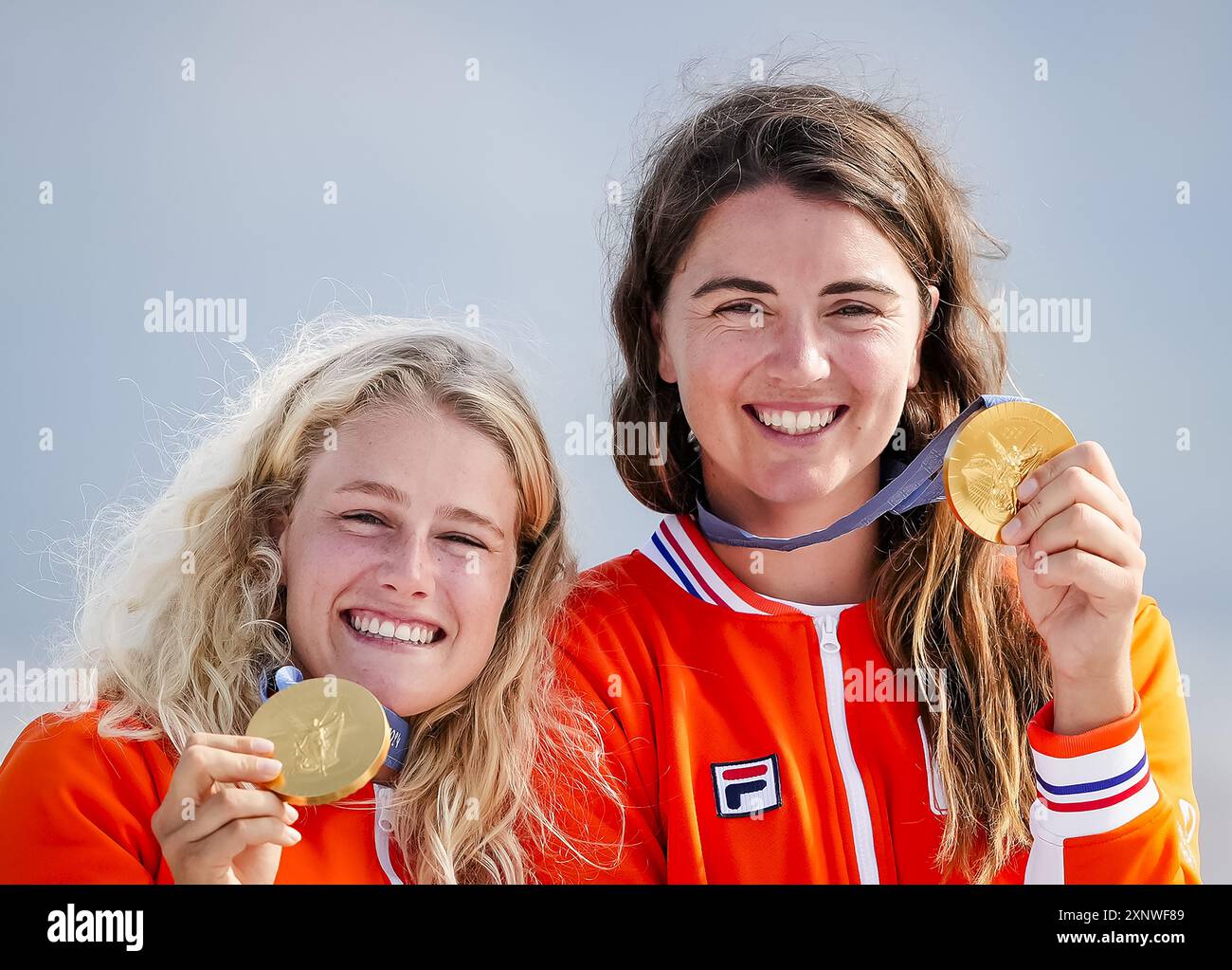 MARSEILLE - Sailors Odile van Aanholt and Annette Duetz during the ...