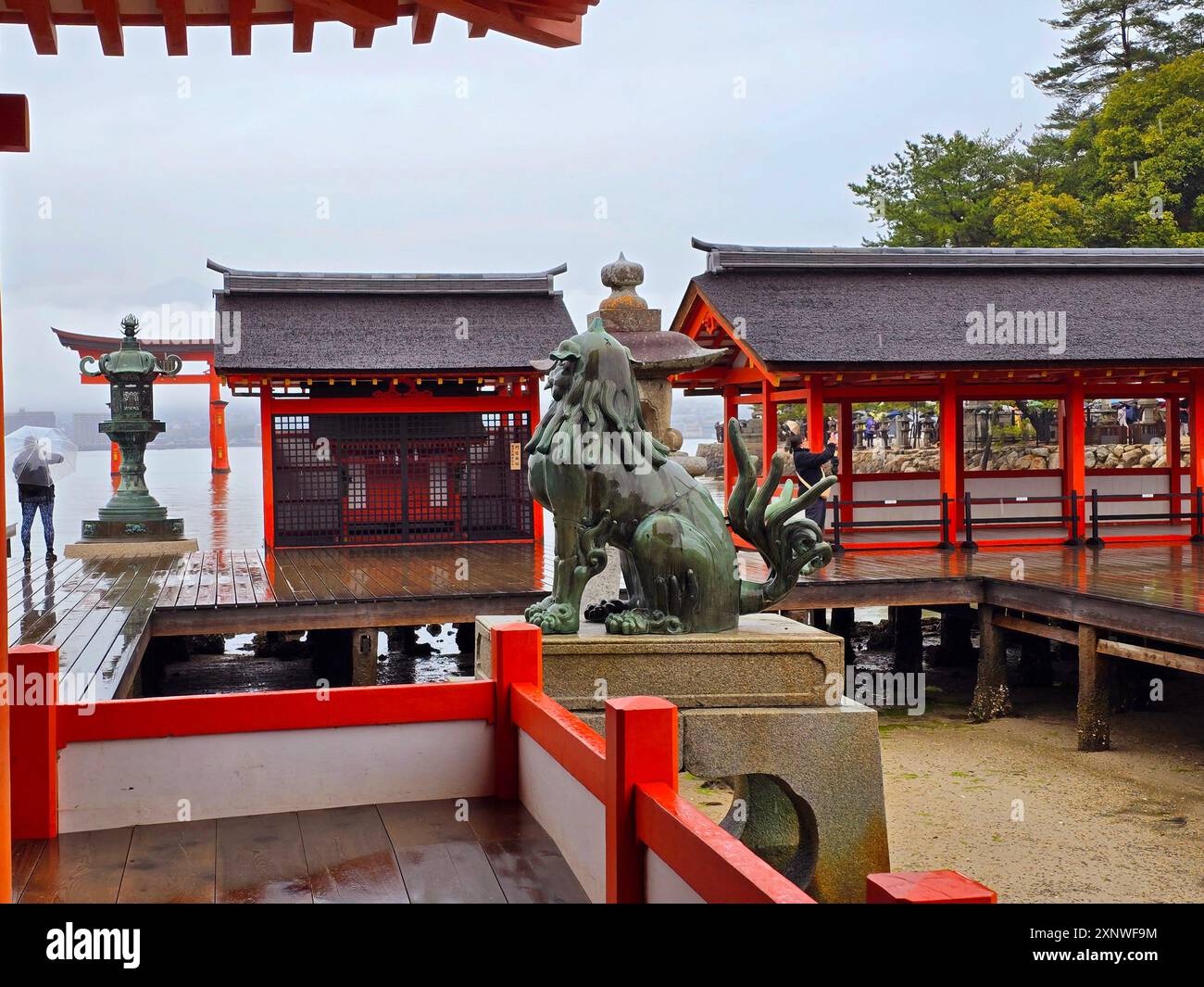 The Itsukushima Shrine. It is a Shinto shrine on the island of ...