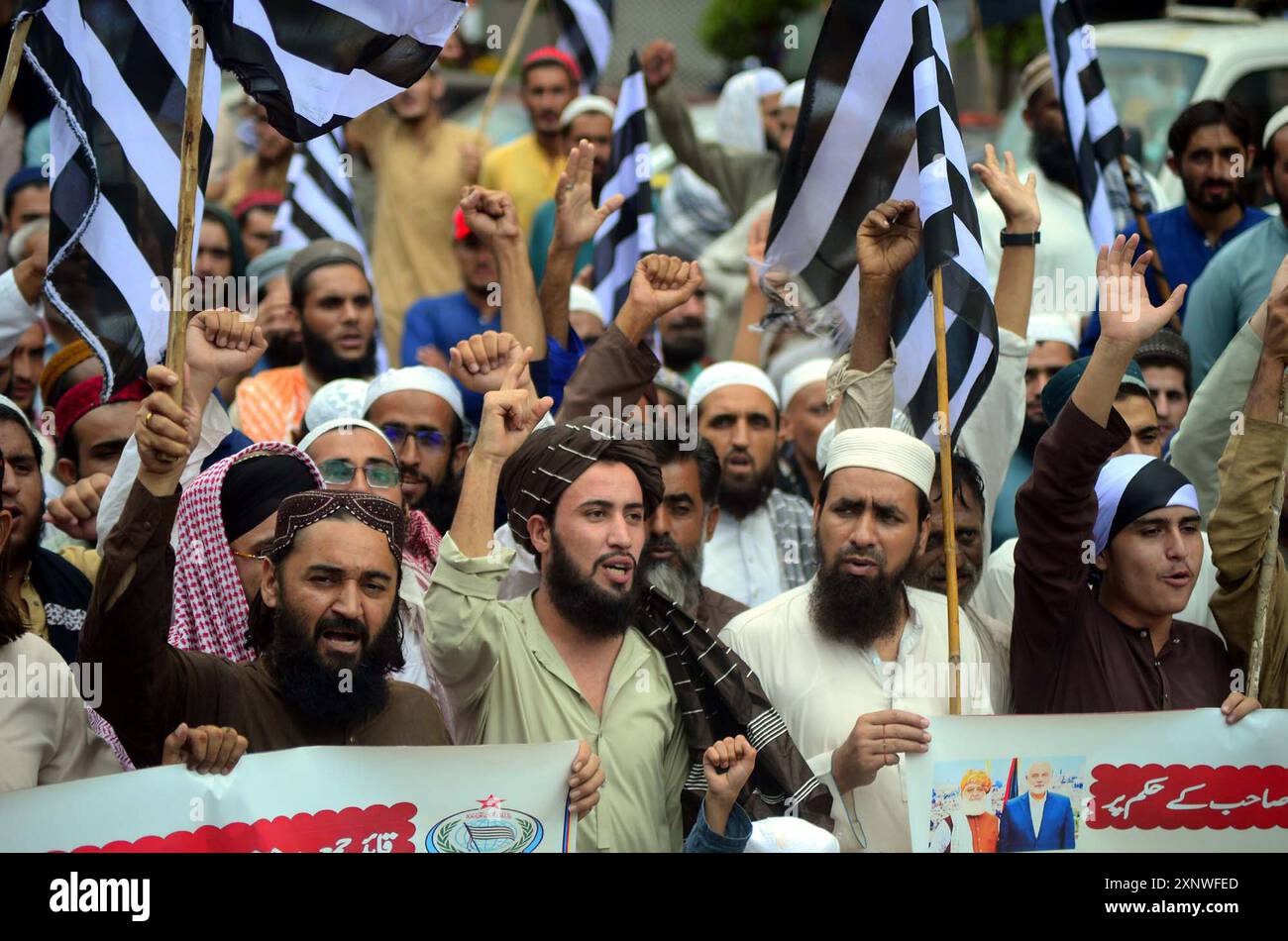 Activists Of Jamiat Ulema E Islam Jui F Are Holding Protest