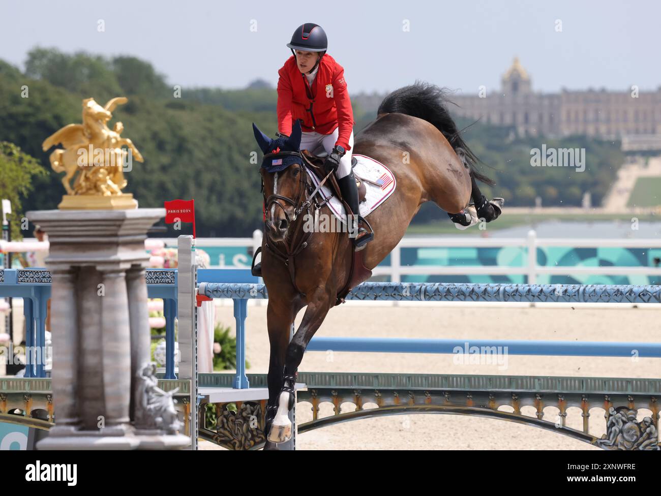 Paris, France. 02nd Aug, 2024. Paris Olympics: Equestrian. Laura Kraut ...