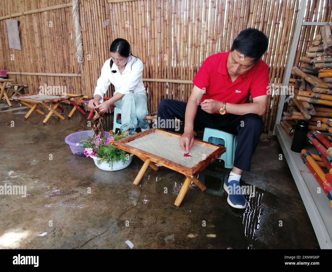 Guiyang, China's Guizhou Province. 23rd July, 2024. Wang Peikuan (R ...