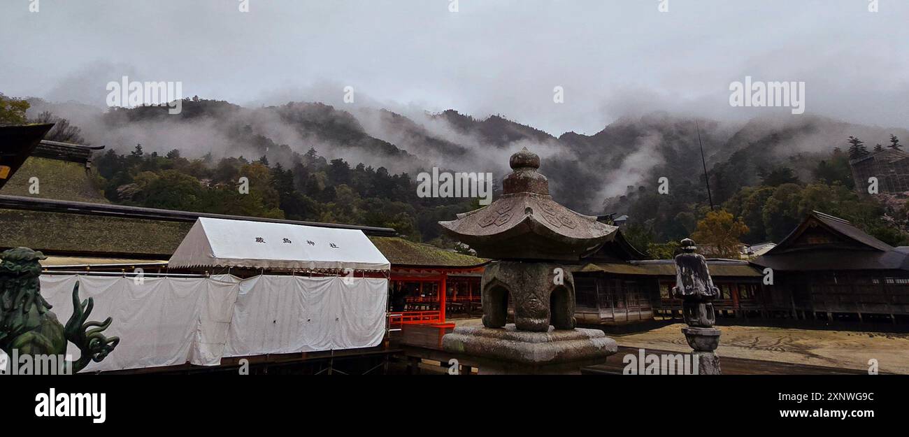 The Itsukushima Shrine. It is a Shinto shrine on the island of ...