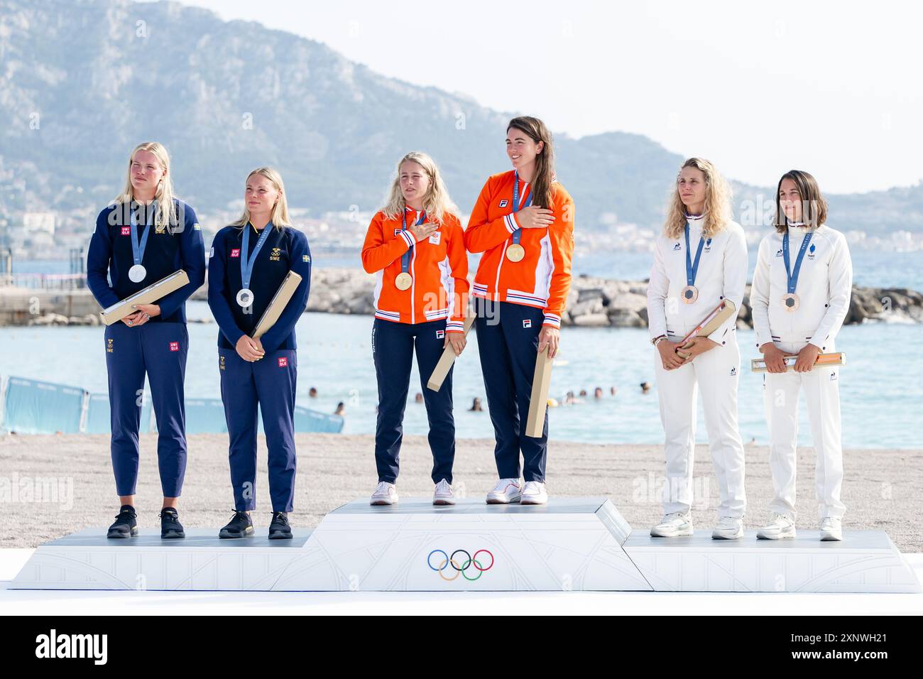 Rebecca Netzler and Vilma Bobeck of, Sweden. , . Odile van Aanholt ...