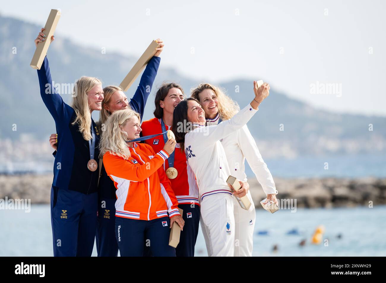 Rebecca Netzler and Vilma Bobeck of, Sweden. , . Odile van Aanholt ...