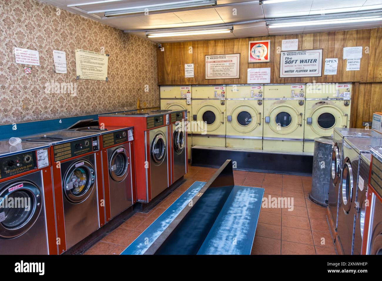 Laundrette, Colliers Wood South London Stock Photo - Alamy