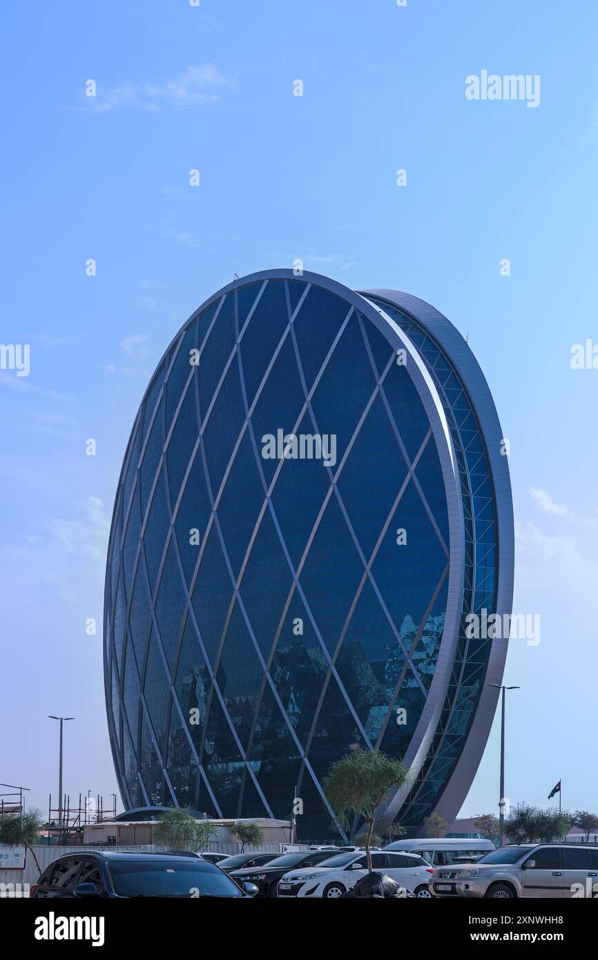 Abu Dhabi, UAE, February 27, 2023: The circular building of Aldar ...