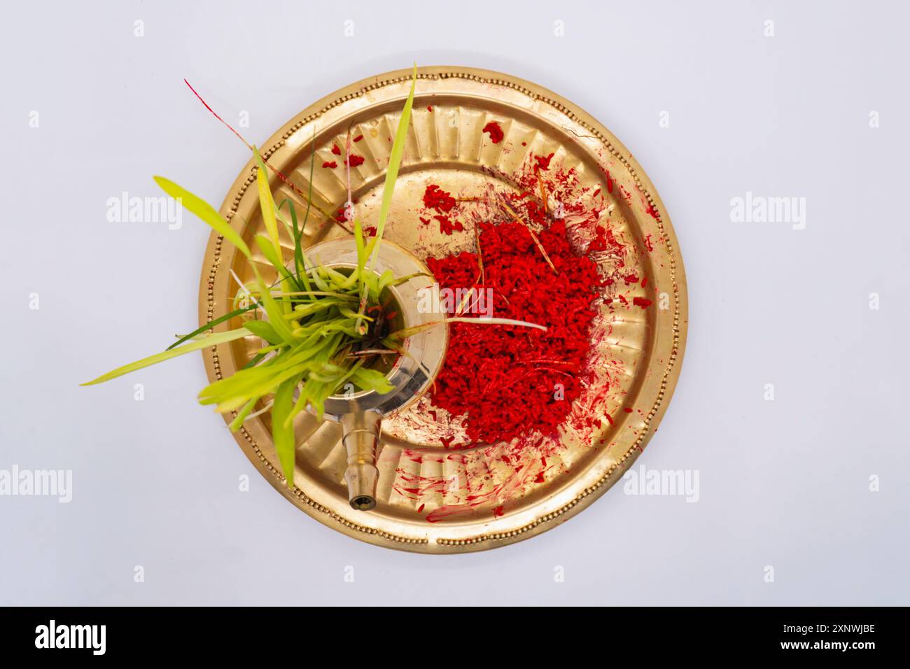 Tika Thali Dashain Hindu Festival Celebration Durga Puja with kalash ...