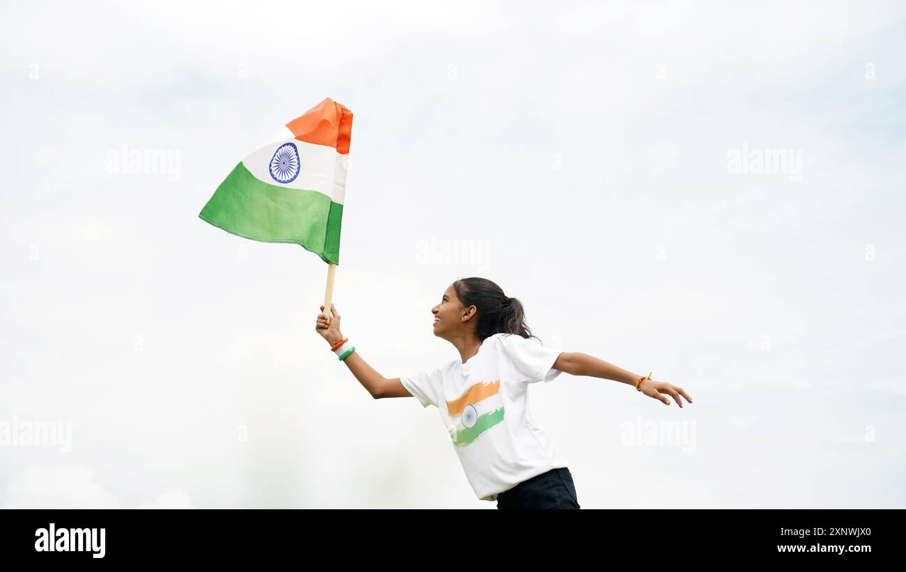Indian child celebrating Independence or Republic day, Cute little ...