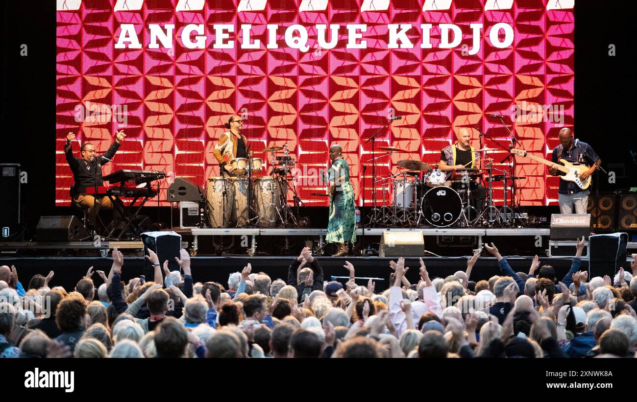 Trondheim, Norway. 30th, July 2024. The Beninese-French singer and ...