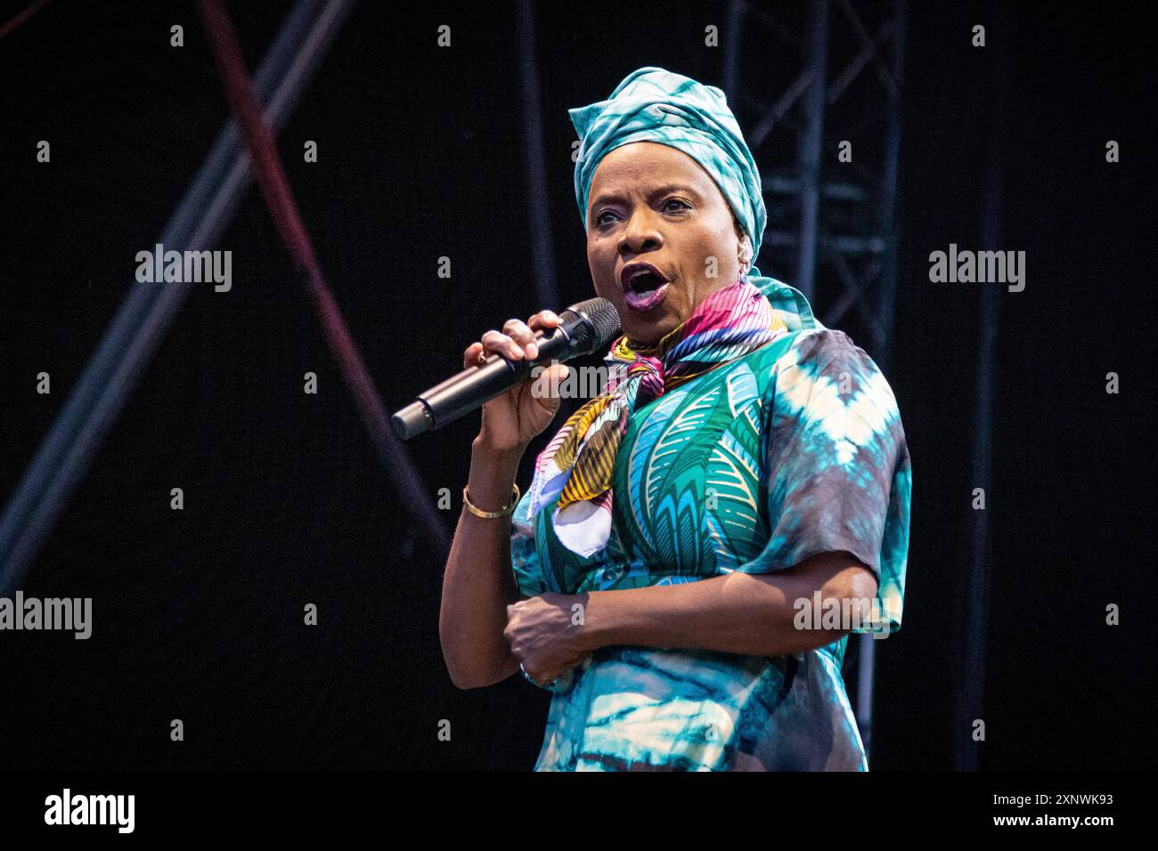 Trondheim, Norway. 30th, July 2024. The Beninese-French singer and ...