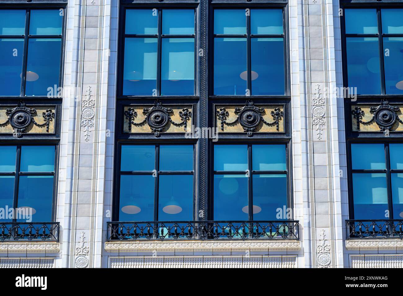 Detroit, USA - July 25, 2024: Architectural features of the Merchant's ...