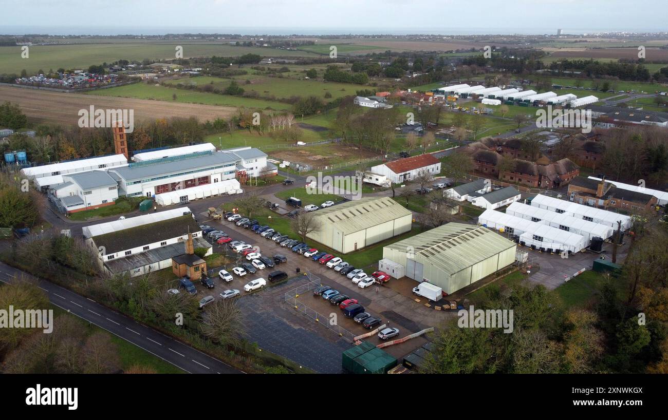 File photo dated 12/12/23 of the Manston immigration short-term holding ...