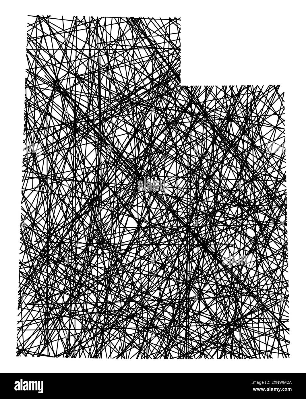 Symbol Map of the State Utah (United States of America) showing the ...