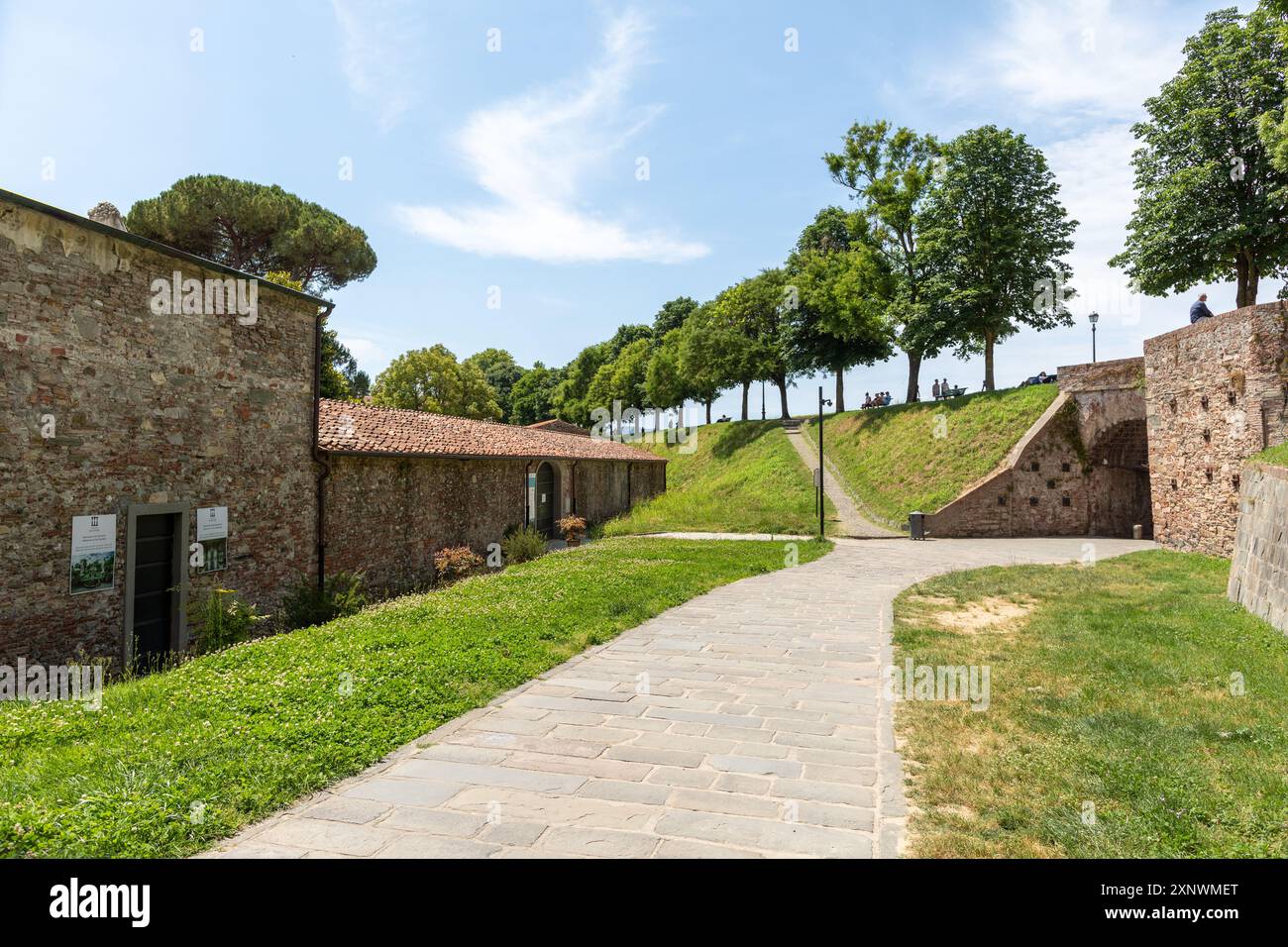 Part Of the Medieval Wall In Lucca Tuscany Italy Stock Photo - Alamy