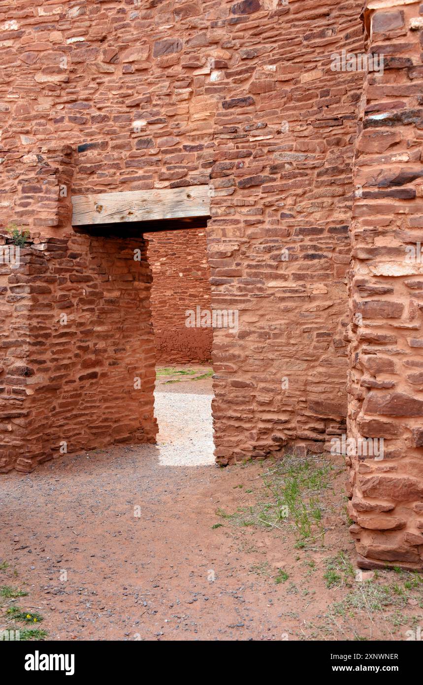 Timber supported doorway leads to other rooms in the ruins of the ...