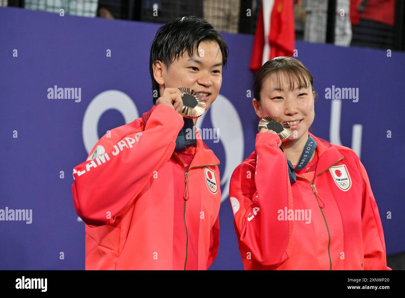 JAPAN Team (JPN), Bronze Medal, Third Place, Badminton Mixed Doubles ...