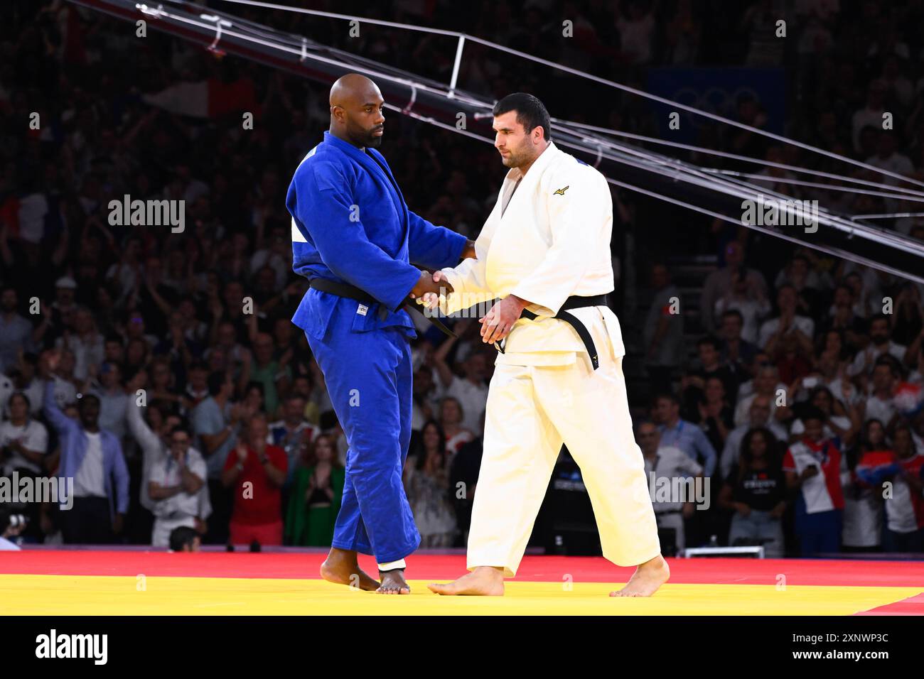 Teddy Riner ( FRA ) vs Temur Rakhimov ( TJK ), Judo, Men +100 kg ...