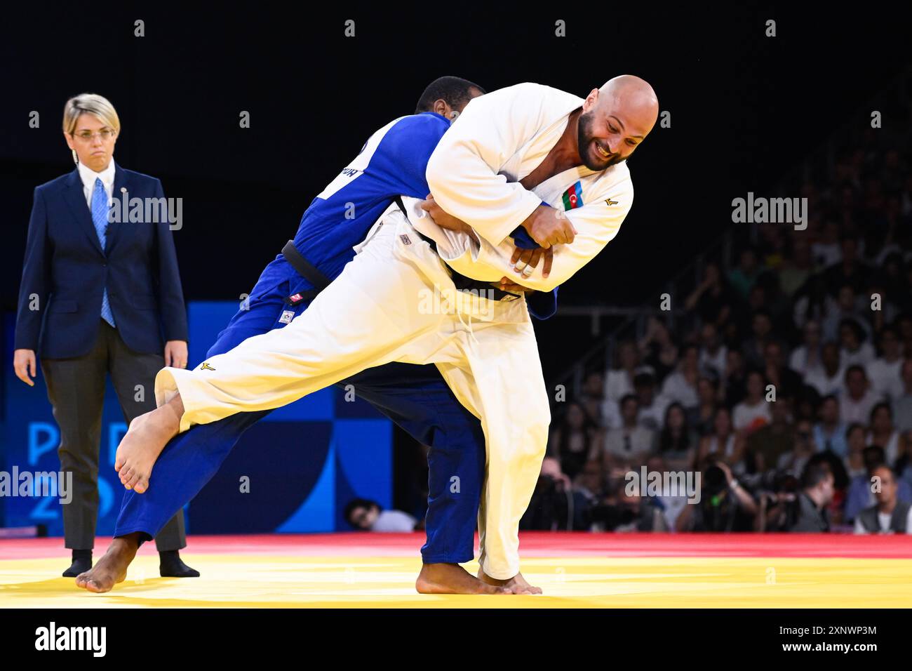 Andy Granda ( CUB ) vs Ushangi Kokauri ( AZE ), Judo, Men +100 kg ...