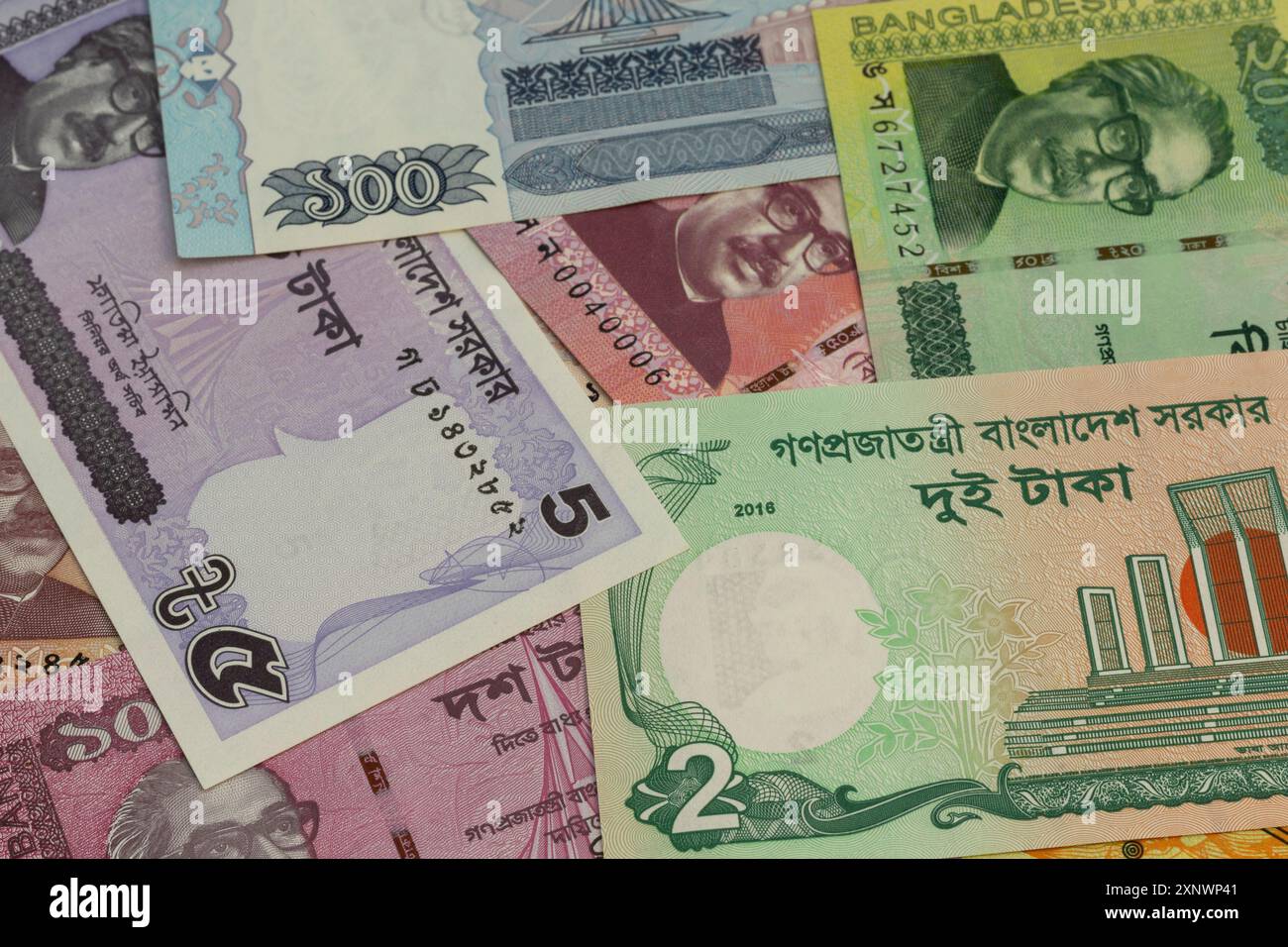Bangladesh currency notes taka business background Stock Photo - Alamy