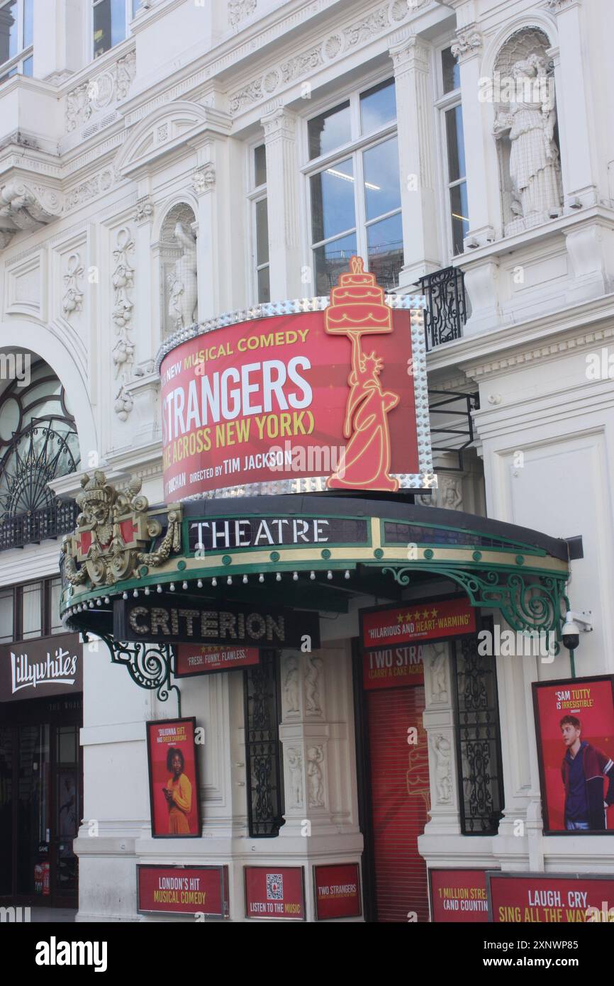 The Criterion Theatre at Piccadilly Circus, central London, England ...