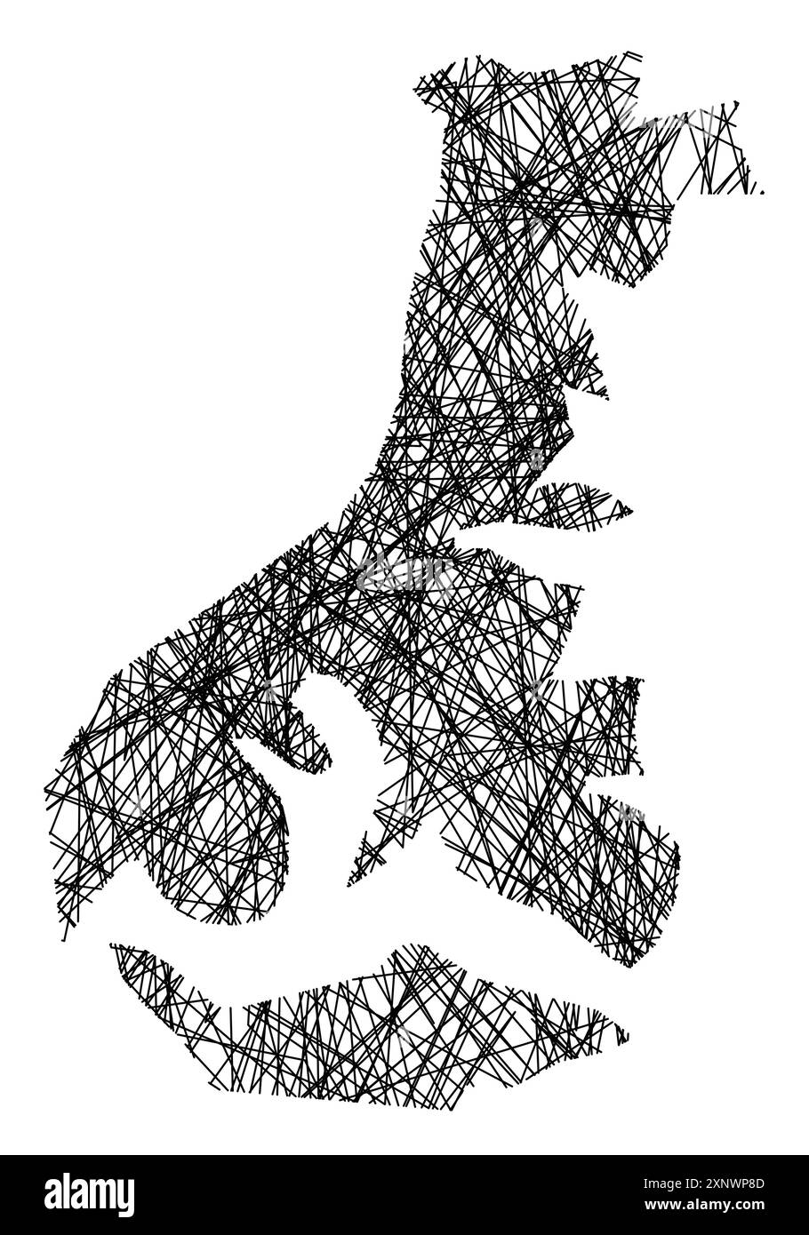 Symbol Map of the Auckland Islands (New Zealand) showing the state with ...