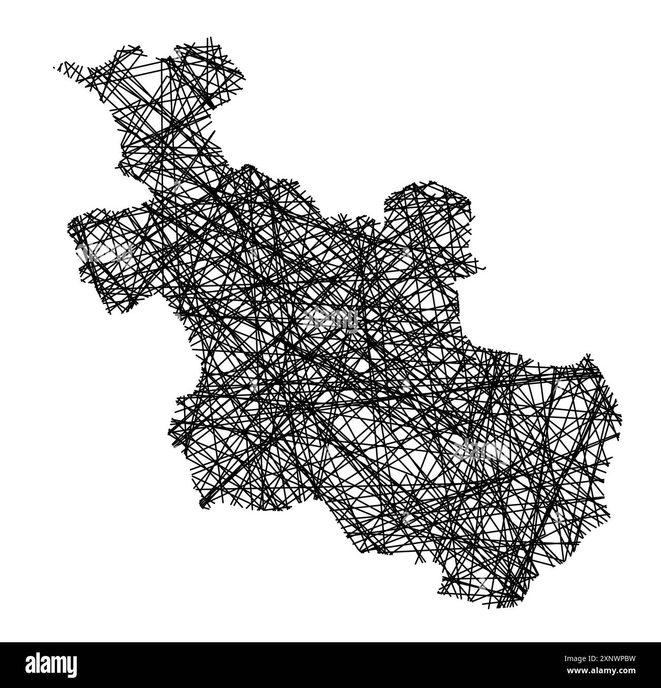 Symbol Map of the Province Overijssel (Netherlands) showing the state ...