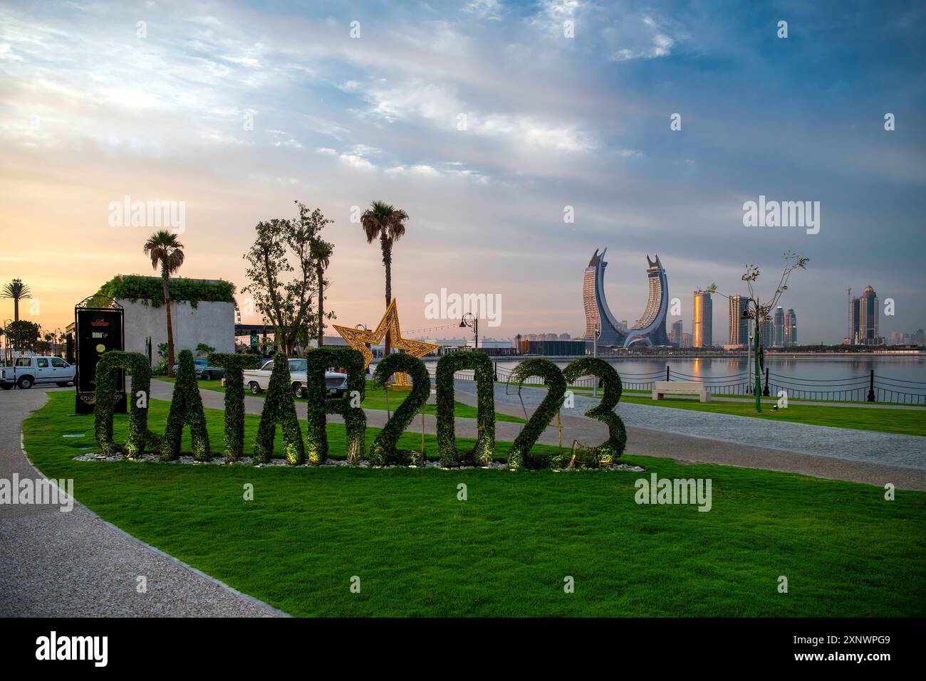 Lusail Winter Wonderland outdoor amusement park in Al Maha island ...