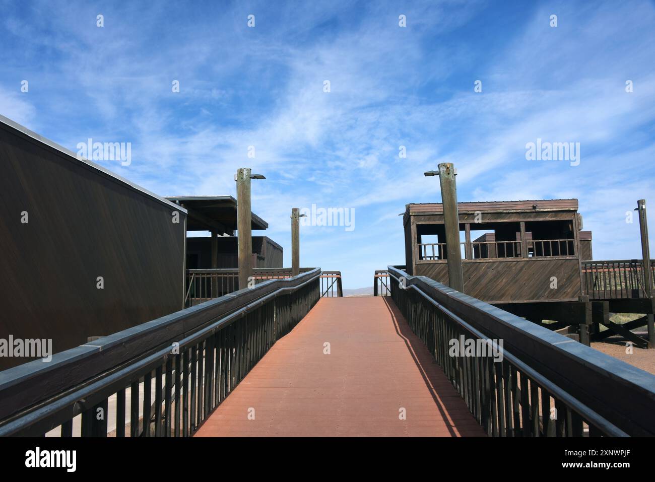 Walking Sands Rest Area is handicapped accessible. Ramp leads straight ...