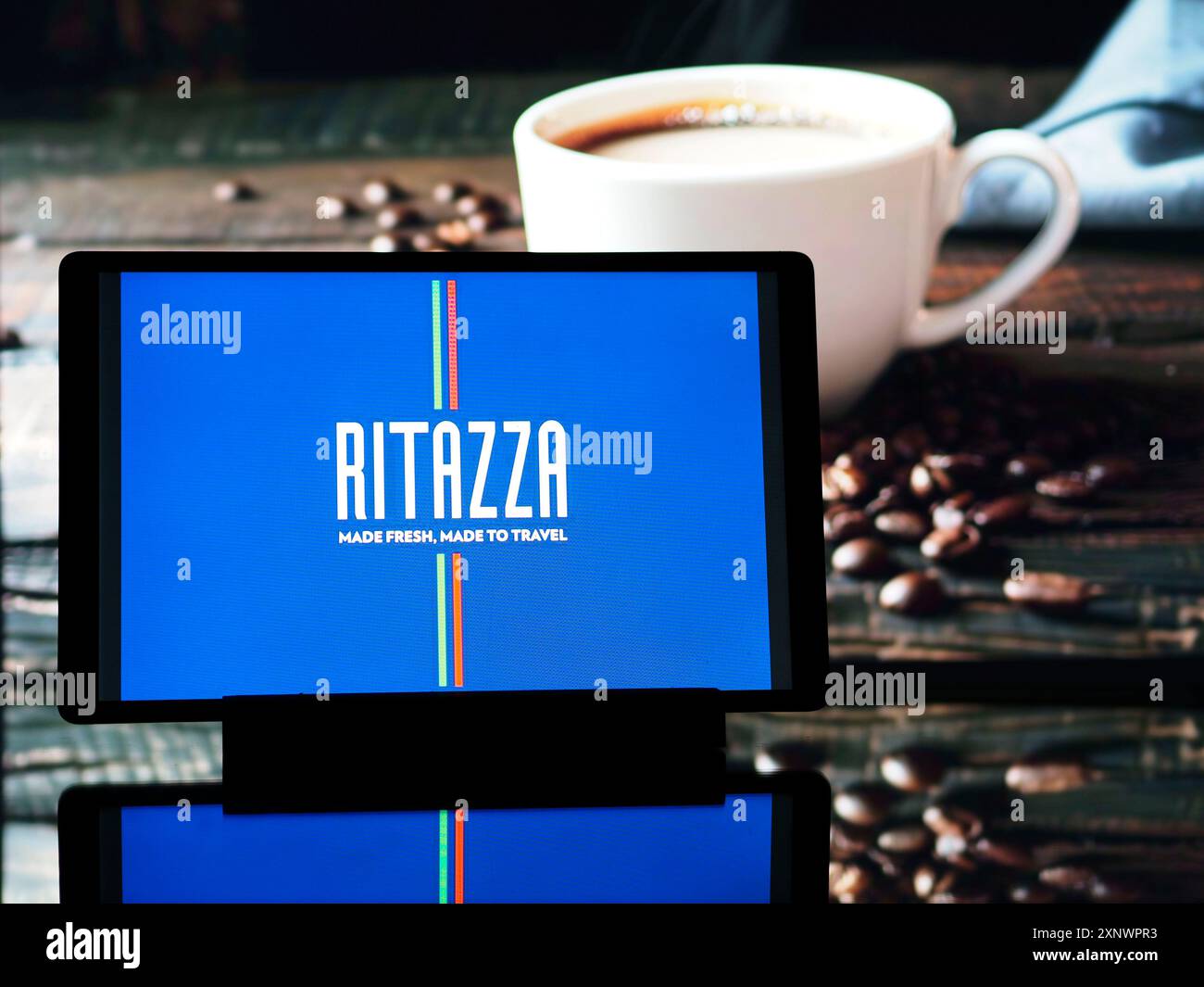 Germany - August 2, 2024: In this photo illustration, Caffe Ritazza ...