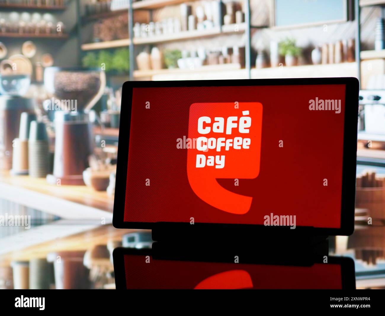 Germany - August 2, 2024: In this photo illustration, Cafe Coffee Day ...
