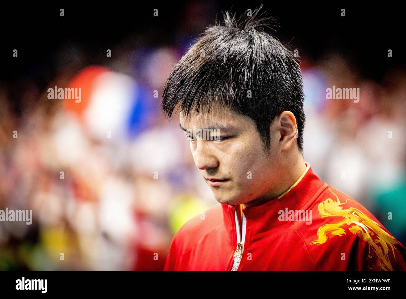 Fan Zhendong (CHN) FRA, Olympische Spiele Paris 2024, Tischtennis, 02.08.2024 Eibner Pressefoto ...