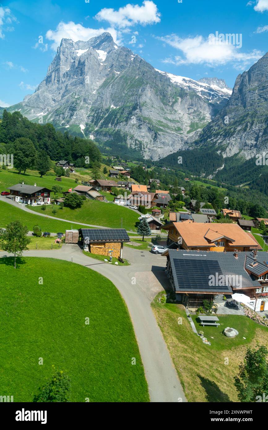 Aerial view grindelwald swiss alps hi-res stock photography and images ...
