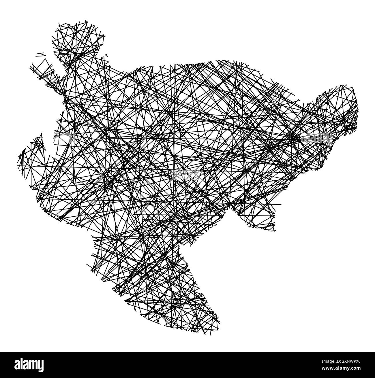 Saga vector map Cut Out Stock Images & Pictures - Alamy