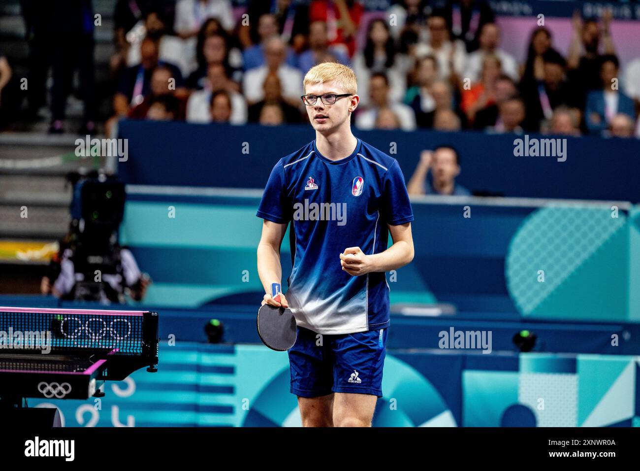 Felix Lebrun (FRA) FRA, Olympische Spiele Paris 2024, Tischtennis, 02. ...