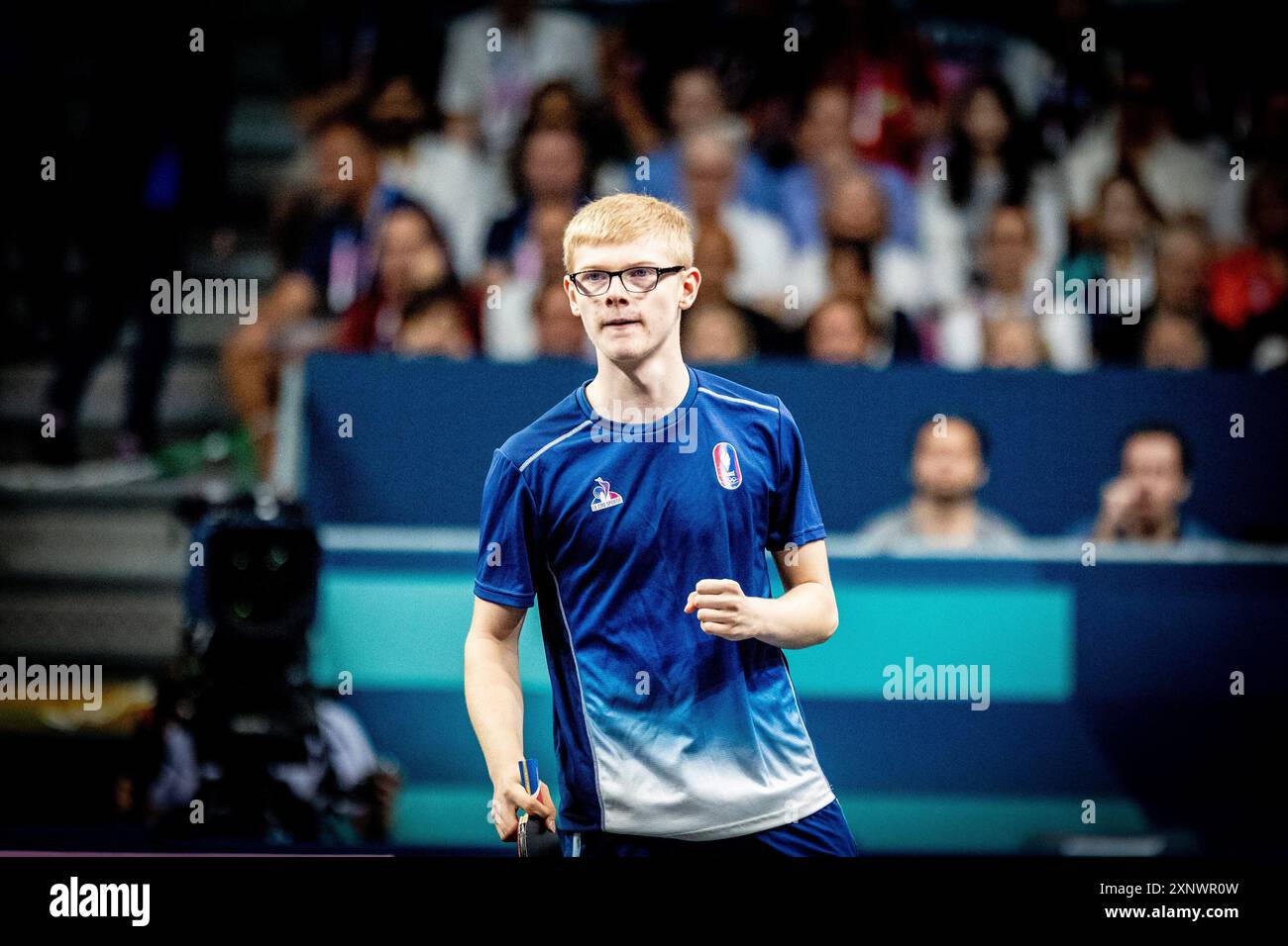 Felix Lebrun (FRA) FRA, Olympische Spiele Paris 2024, Tischtennis, 02. ...
