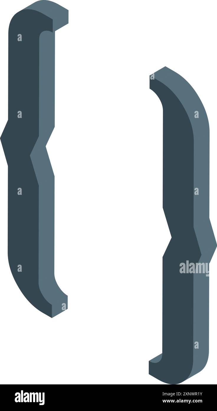 Pair of curly brackets, a common symbol used in programming languages Stock Vector Image & Art ...