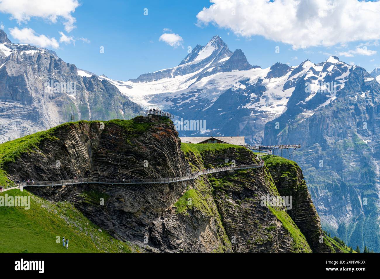 Grindelwald, Switzerland - July 20, 2024: View of Grindelwald First ...