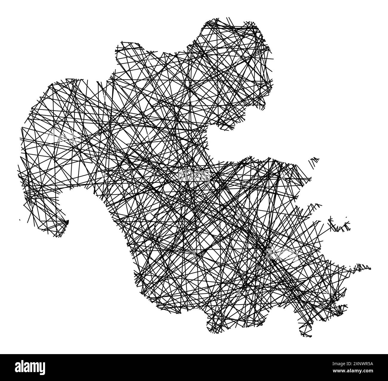 Oita map vector Black and White Stock Photos & Images - Alamy