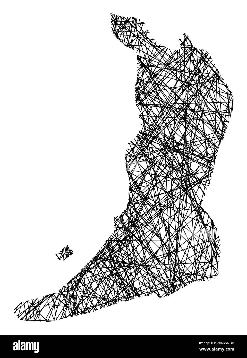 Symbol Map of the Urban Prefecture Osaka (Japan) showing the state with ...