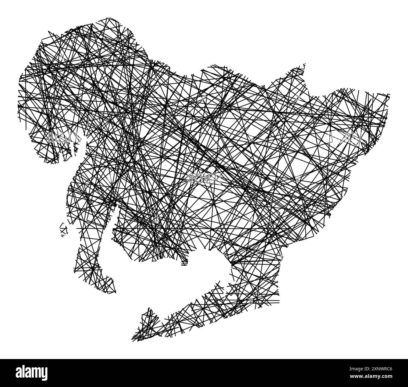 Symbol Map of the Prefecture Aichi (Japan) showing the state with black ...