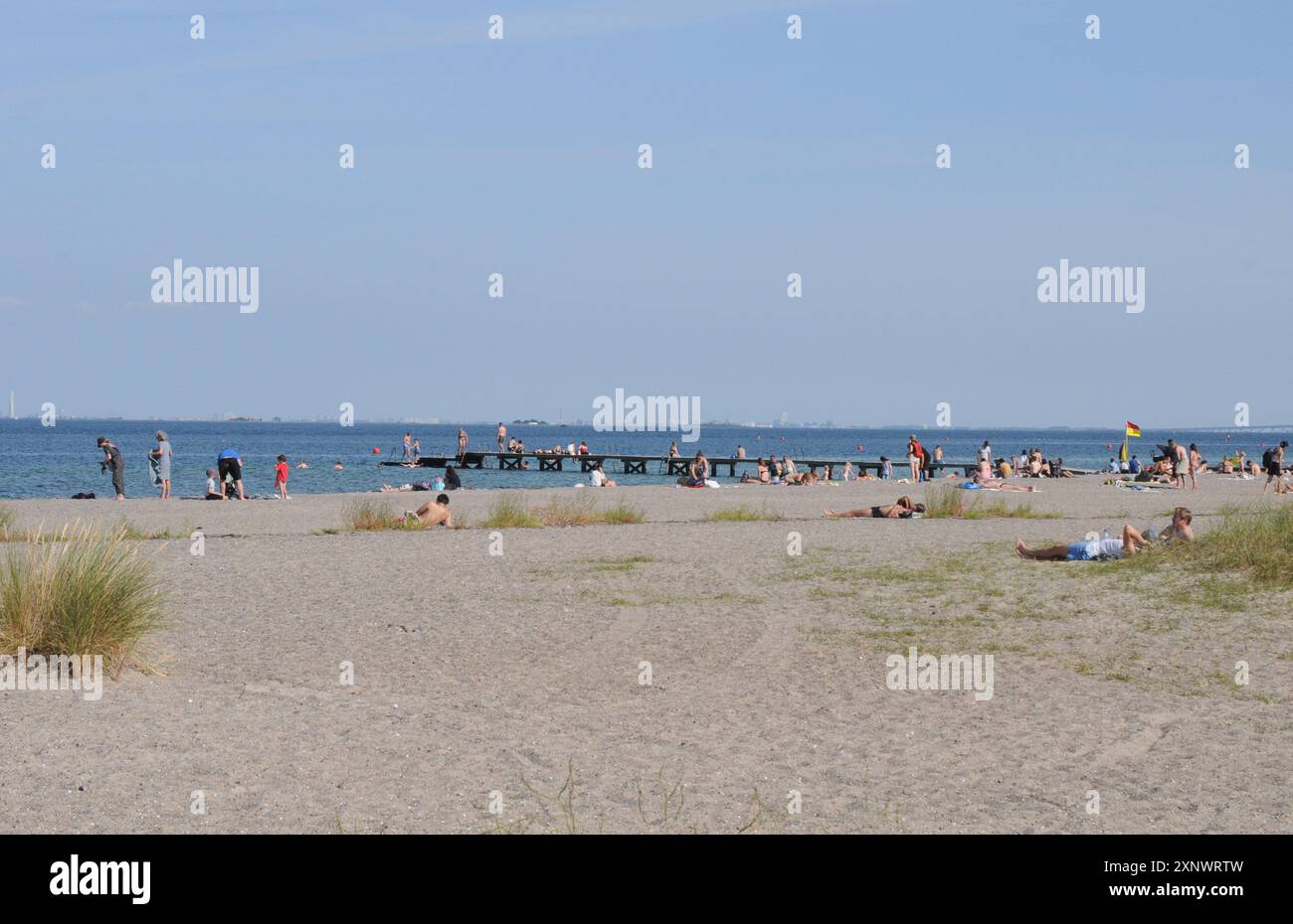 Aamager /Copenhagen/ Denmark/02 August 2024/ Amager beach ad also ...