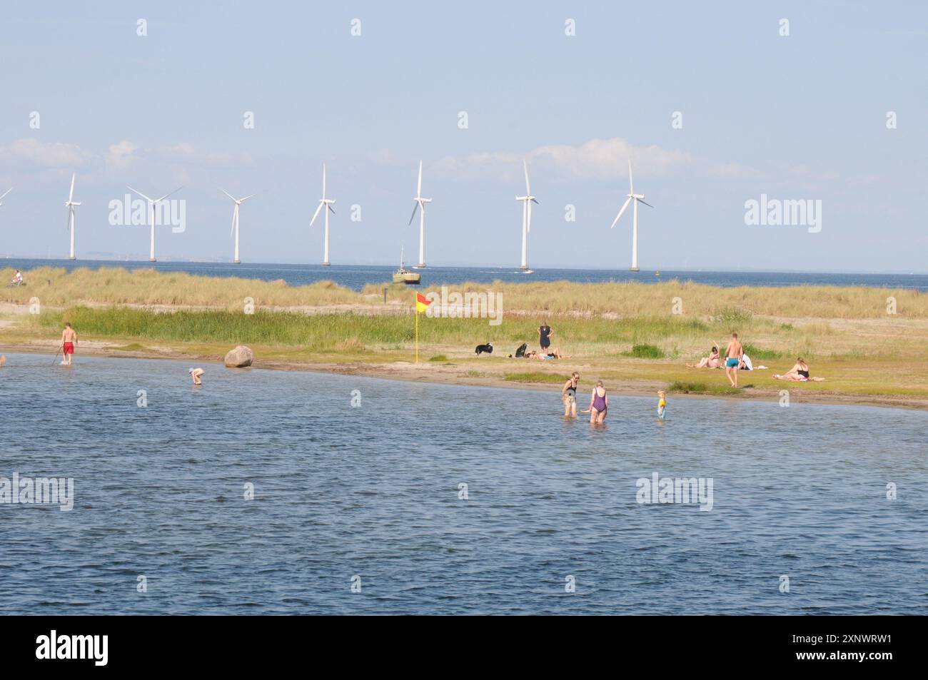 Aamager /Copenhagen/ Denmark/02 August 2024/ Amager beach ad also ...