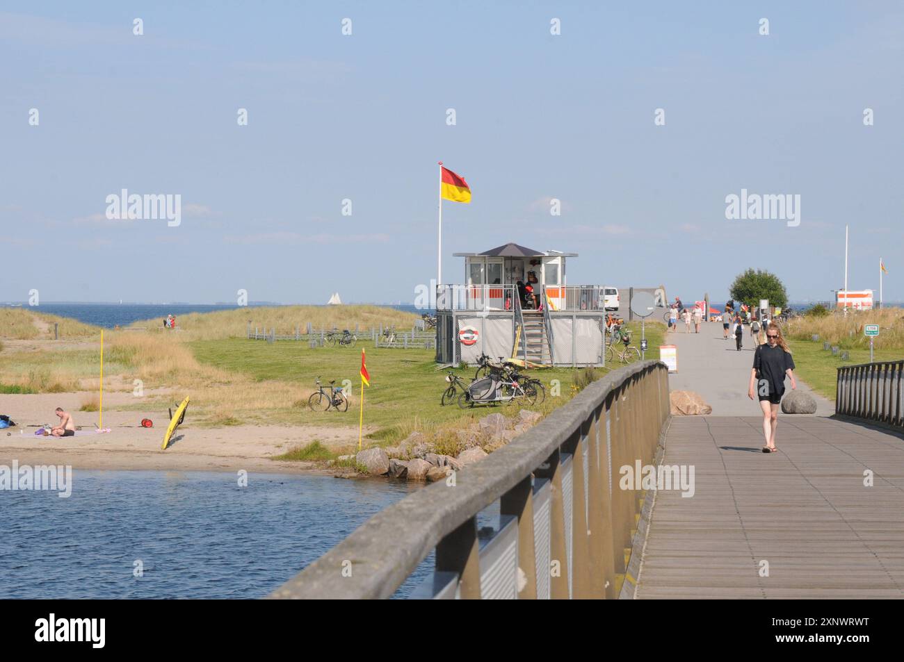 Aamager /Copenhagen/ Denmark/02 August 2024/ Amager beach ad also ...