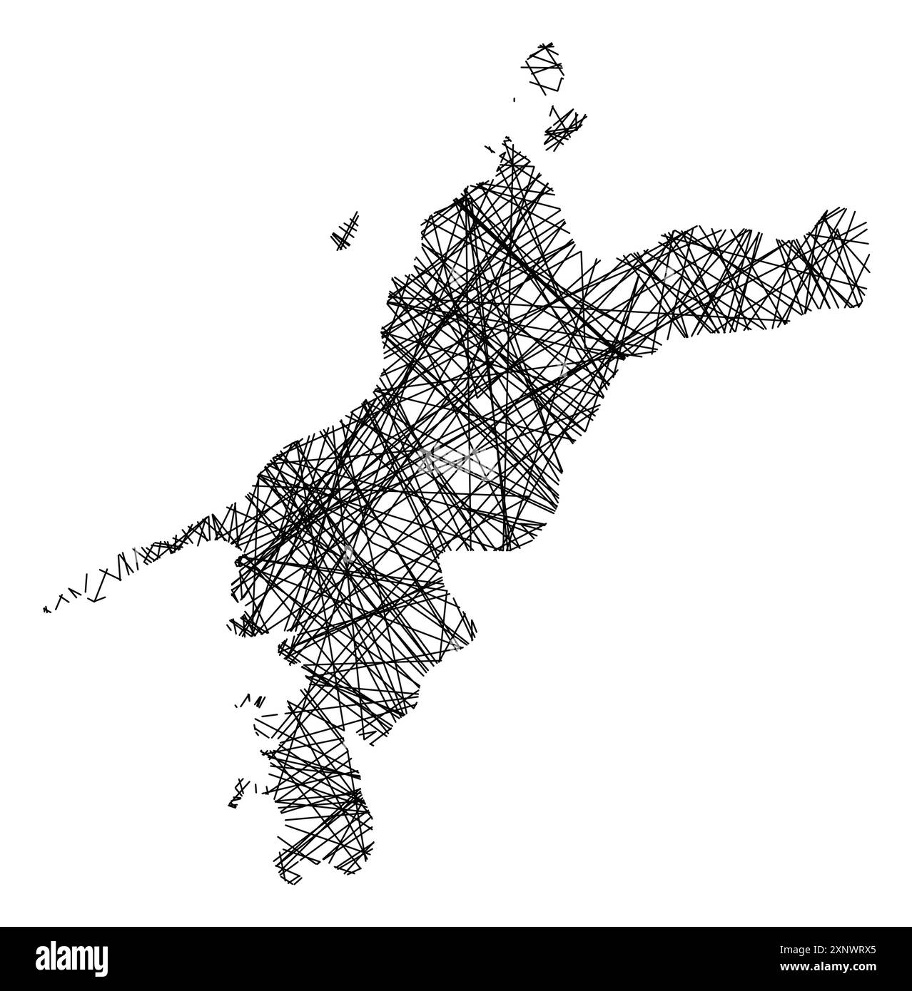 Symbol Map of the Prefecture Ehime (Japan) showing the state with black ...